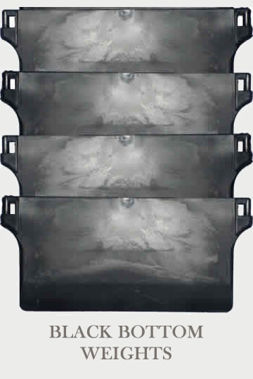 Vertical Blind Fabric Bottom Weight - Black
