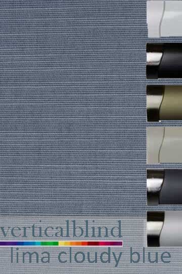 Lima Cloudy Blue Complete Vertical Blind